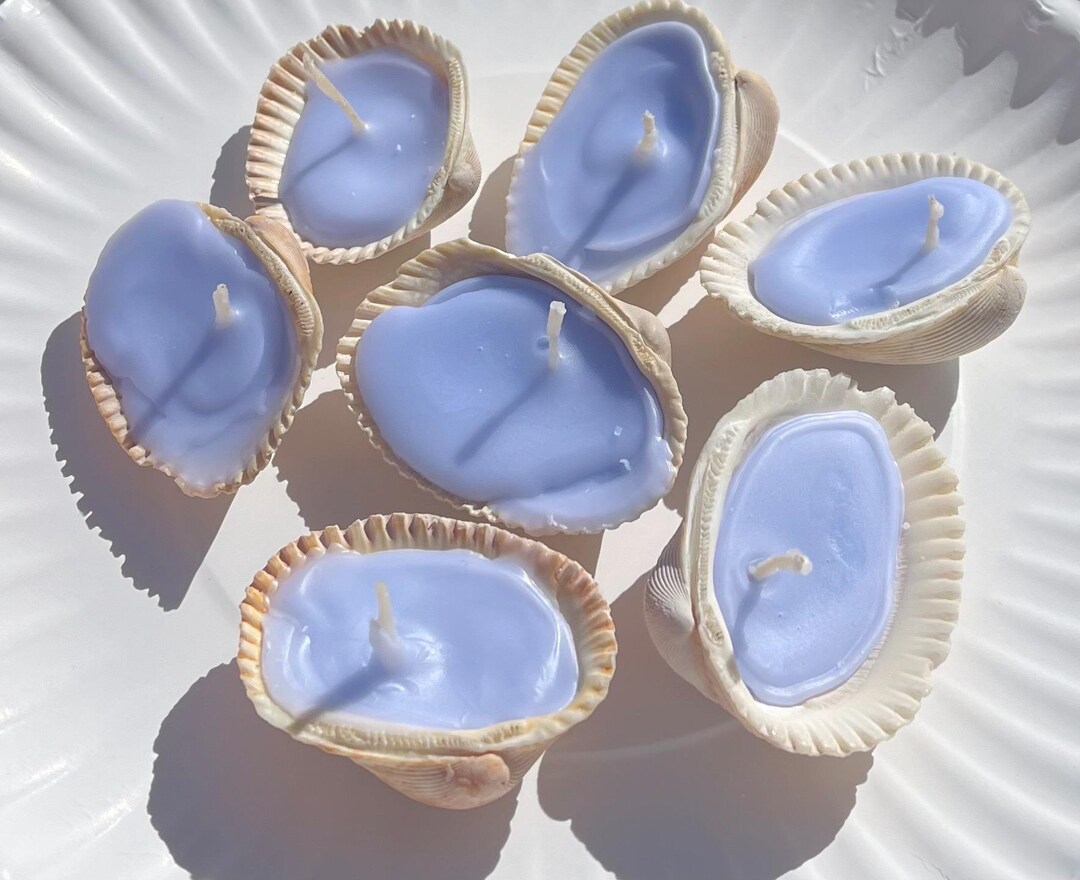 Handmade Seashell Tea Light Candles - Etsy