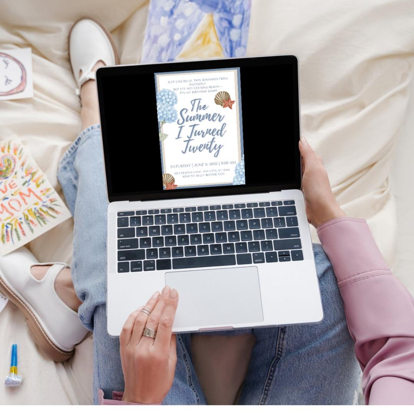 The Summer I Turn Pretty Birthday Invitation Template - Etsy