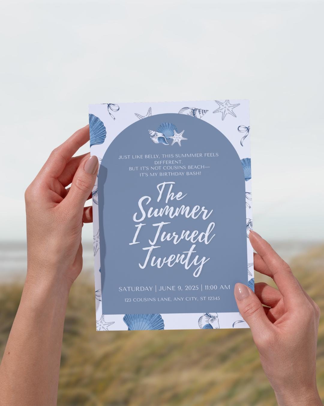 The Summer I Turn Pretty Birthday Invitation Template - Etsy