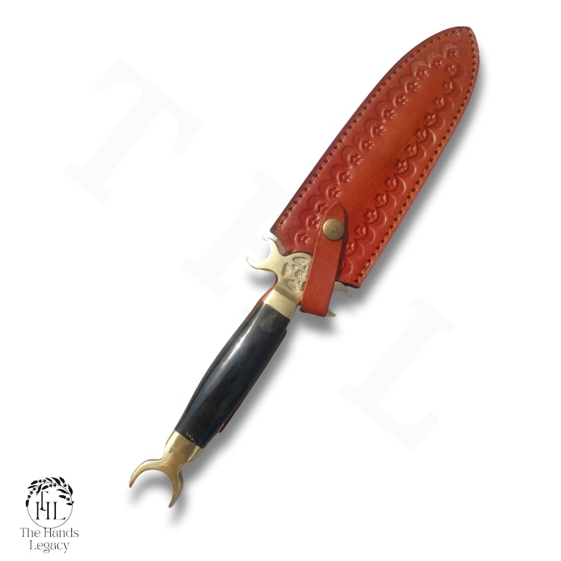 Handmade Athame Dagger With Horn Handle, Carbon Steel, Witchcraft ...