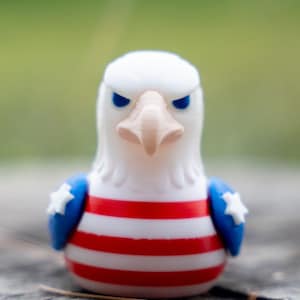 American Flag Eagle Duck | Patriotic Ducking Toy | USA Flag Desk Decor ...