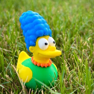 Marge Simpson Rubber Duck | Funny 3D Printed Duck | Simpsons ...