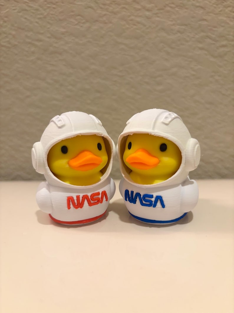 NASA Ruber Duck | 3D Printed Astronaut Duck | Space-themed Collectible ...