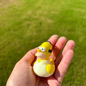Homer Simpson Rubber Duck | Funny 3D Printed Duck | Simpsons ...