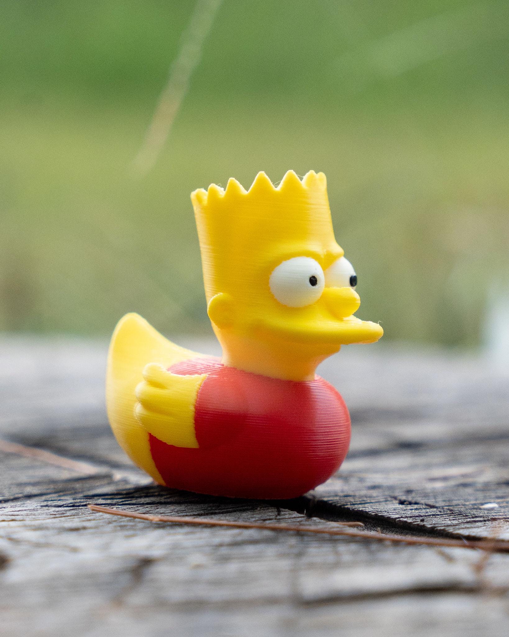 Bart Simpson Rubber Duck | Funny 3D Printed Duck | Simpsons Collectible ...