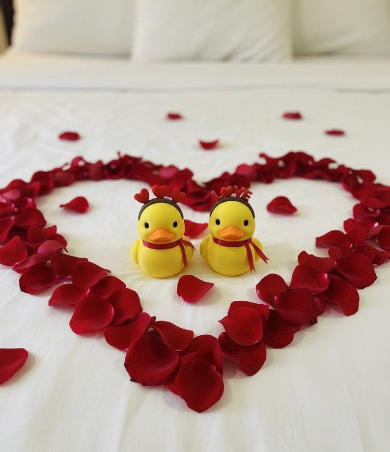 Wedding Lover’s Duck | Handmade and 3D Printed Romantic Rubber Duck ...