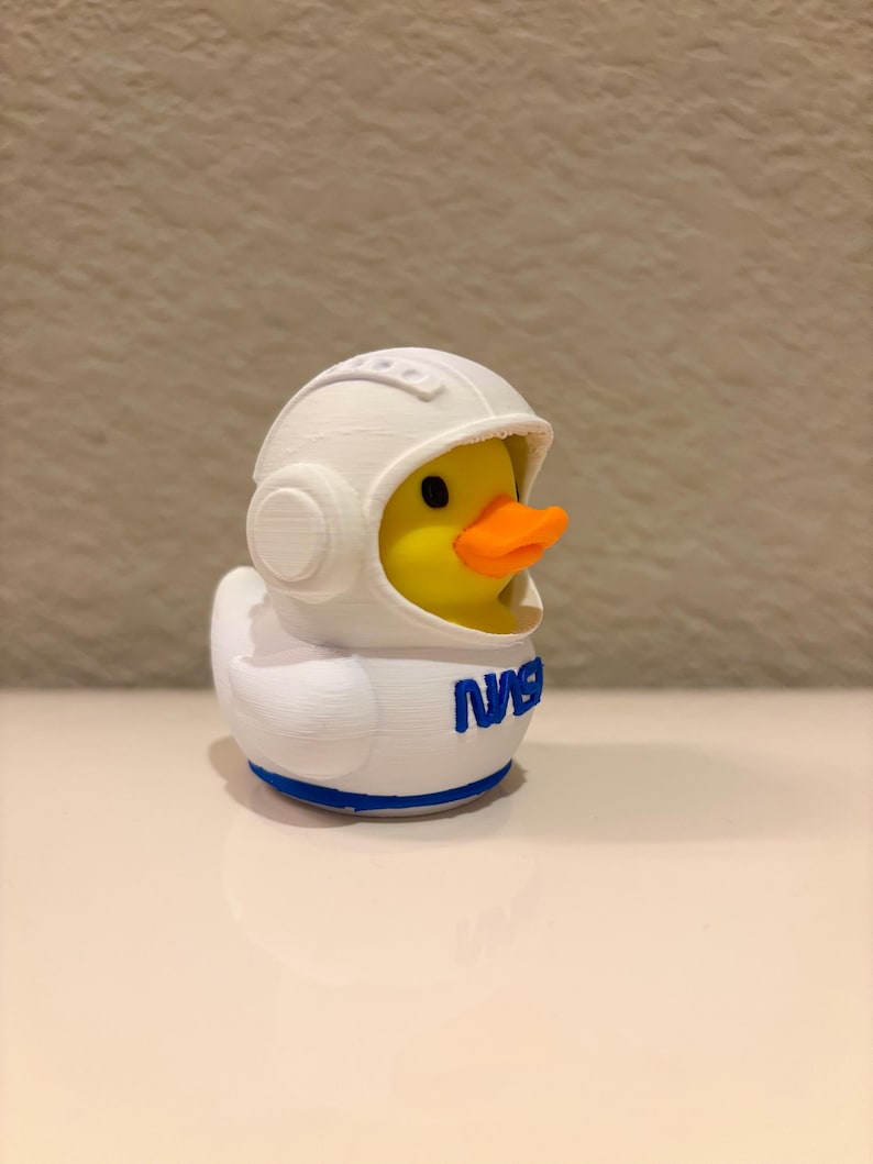 NASA Rubber Duck | 3D Printed Astronaut Duck | Space-themed Collectible ...