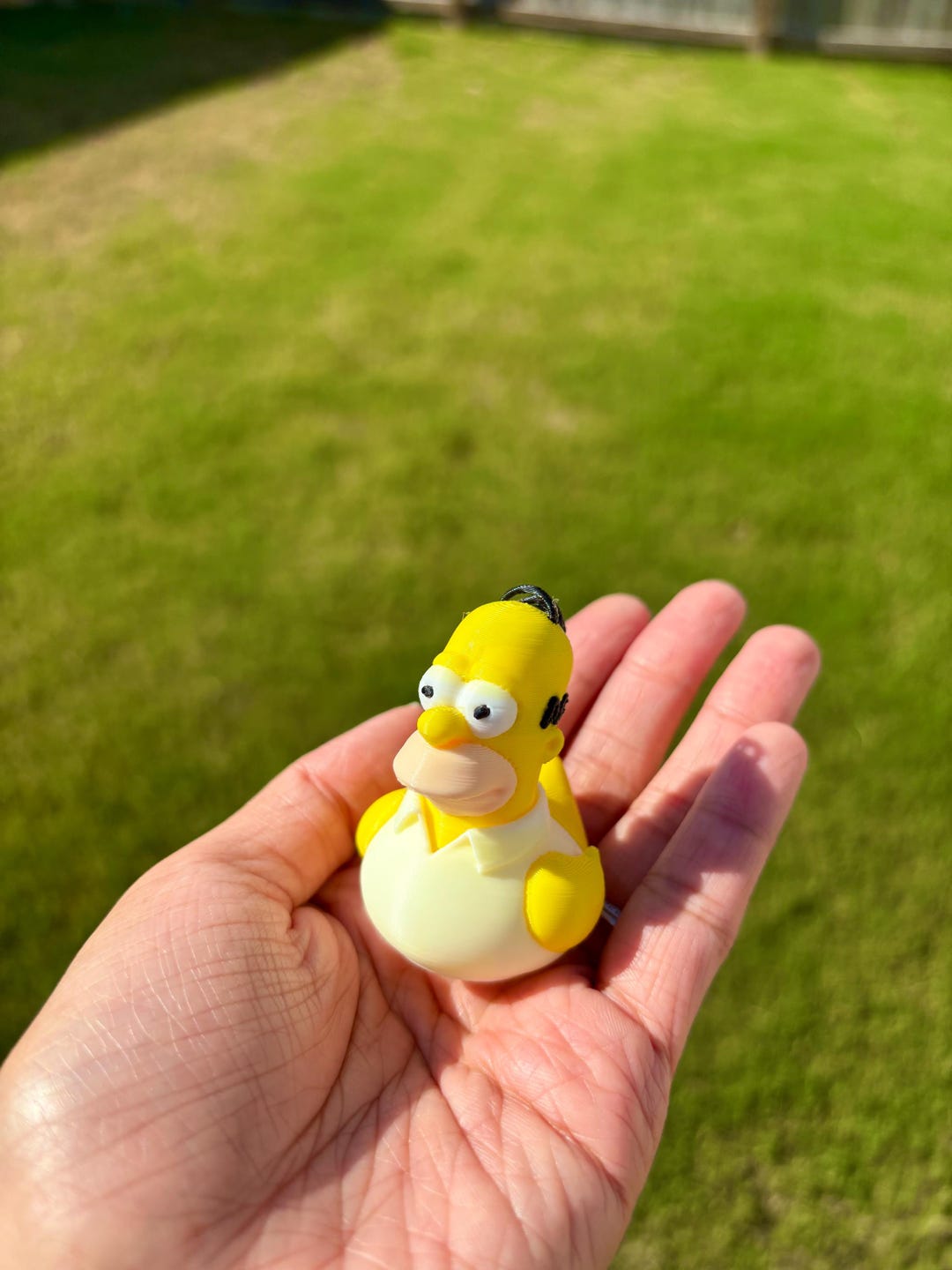 Homer Simpson Rubber Duck: Funny 3D Printed Jeep Duck Figurine - Etsy