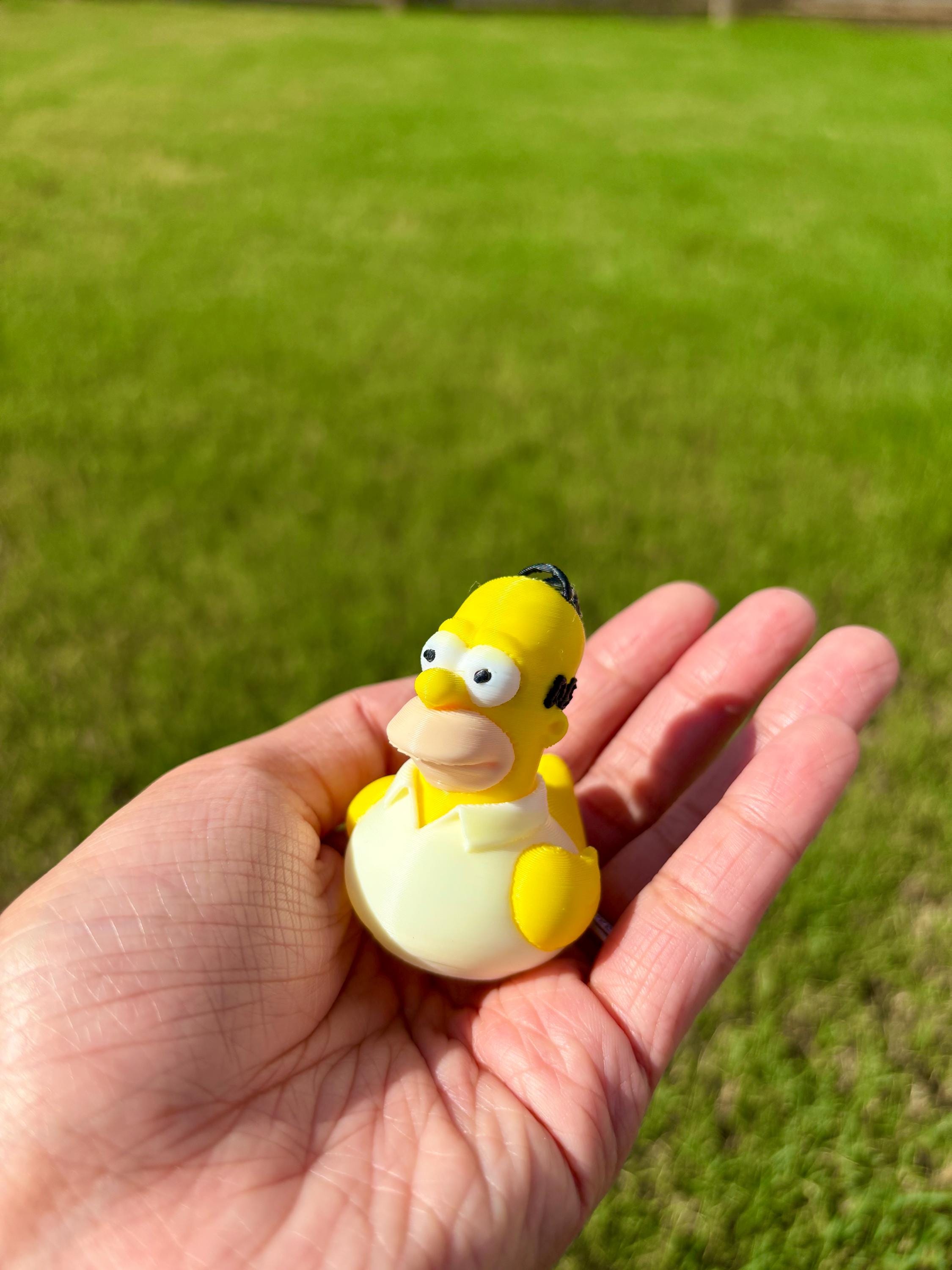 Homer Simpson Rubber Duck | Funny 3D Printed Duck | Simpsons ...