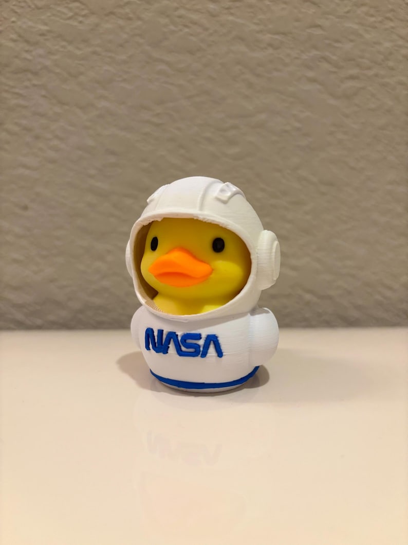 NASA Rubber Duck | 3D Printed Astronaut Duck | Space-themed Collectible ...