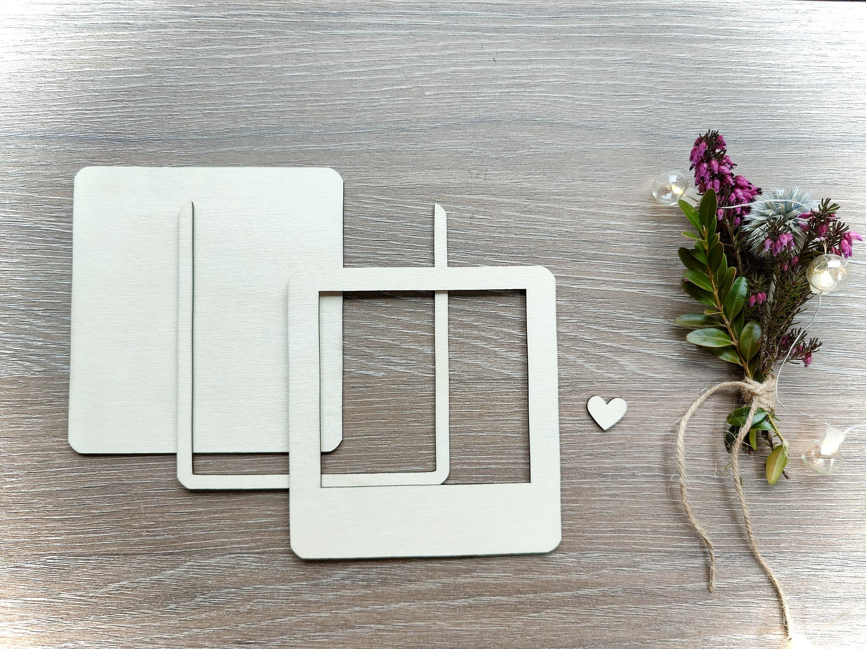 Laser Cut Magnet Photo Frame Digital File, Svg Png Pdf Light Burn ...