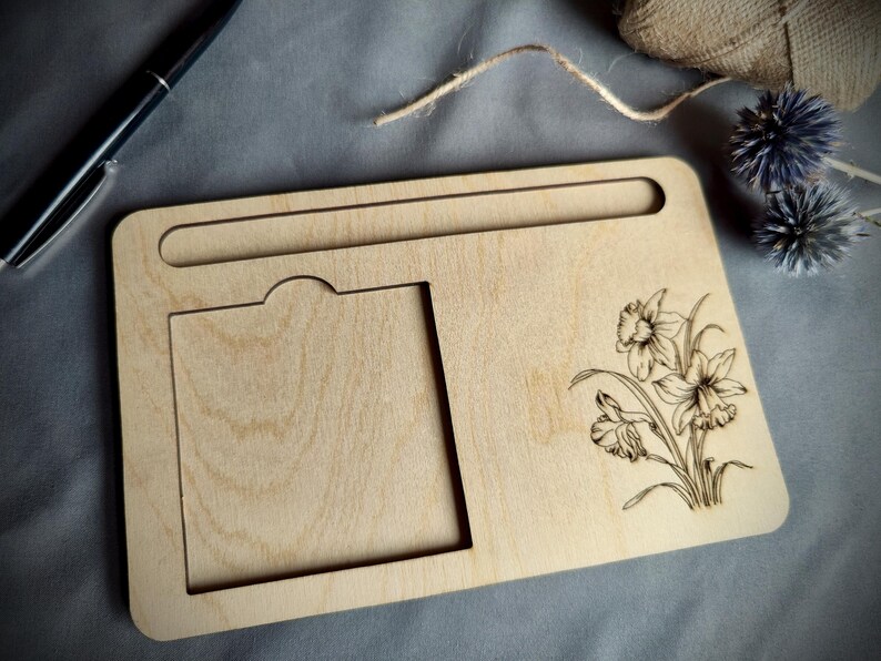 Laser Cut Sticky Note & Pen Holder: Teacher Desk Organizer (digital ...