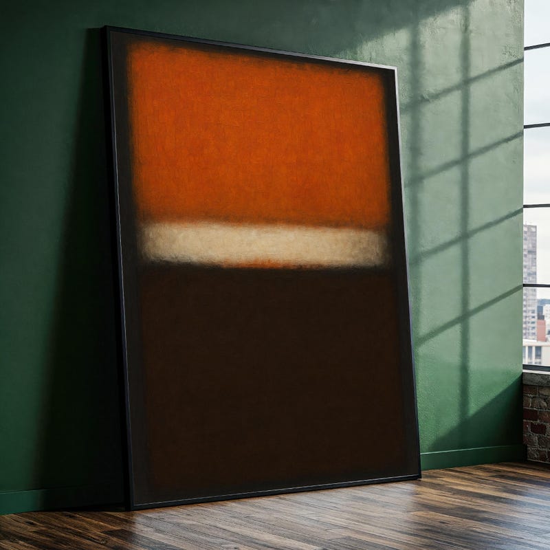 Rothko Brown Painting - Etsy