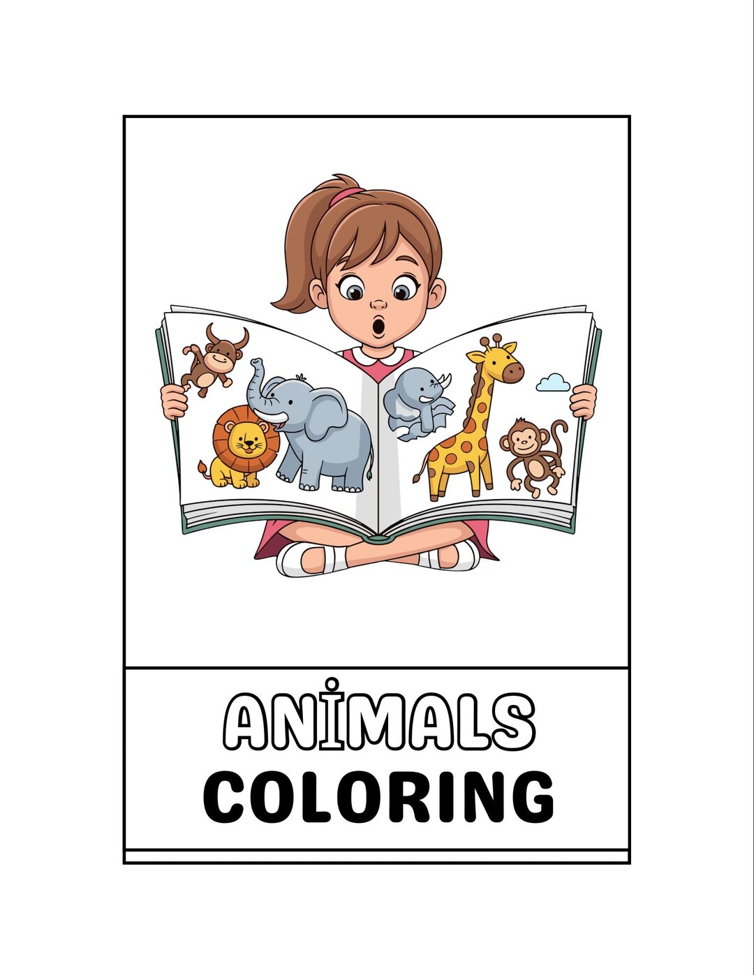 Educational Coloring Book for Kids | 50 Pages (PDF + PNG) - Etsy