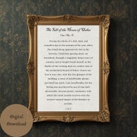 Literary Quote Print, Edgar Allan Poe Poem Print Digital Download ...
