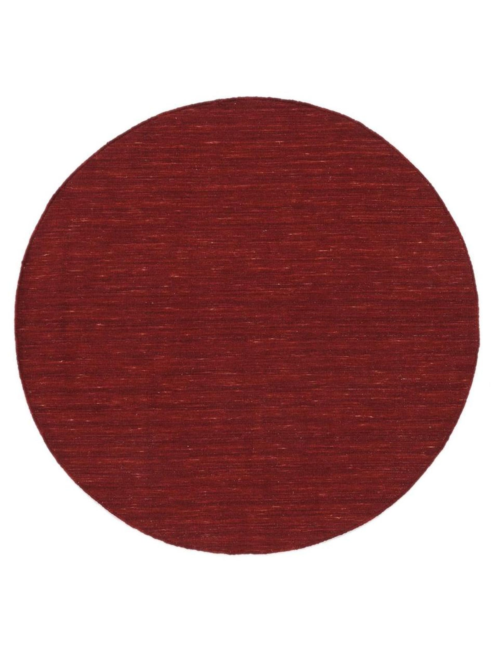Luxurious Dark Red Wool Area Rug Soft, Durable, and Non-slip Round ...