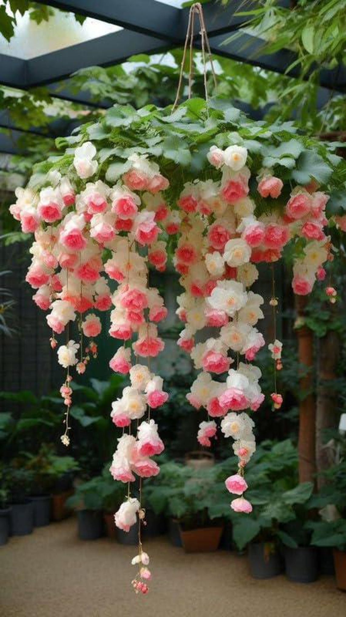 Weeping Begonia Flower Bulbs | Blue With White Color Flower Bulbs ...