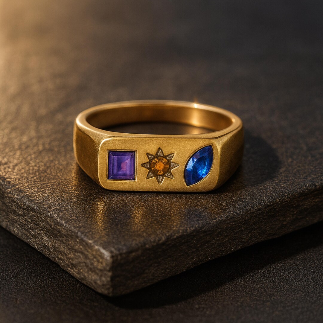 Kaleidoscope Gemstone Ring, Christmas Day Gift, Black Friday Sale ...