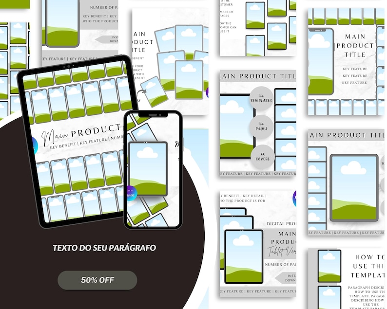 Editable Canva Templates Bundle | 100+ Pages | Modern Multipurpose ...