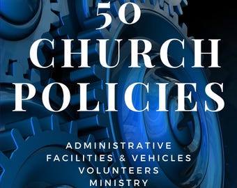 Church Policy & Procedures | Template | Editable Word Form | Human ...