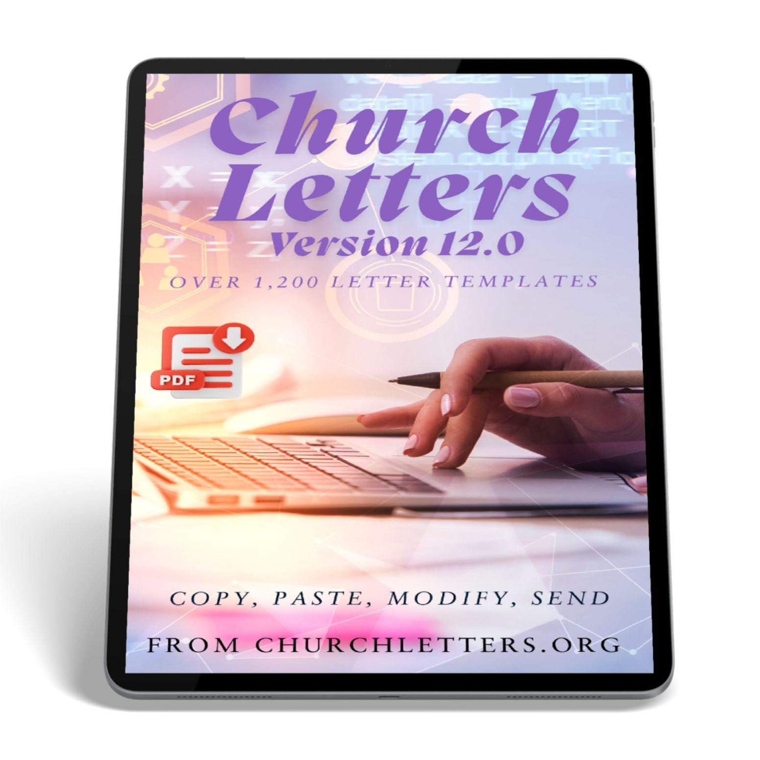 1200+ Church Letter Templates: Editable Ministry Letters (digital ...