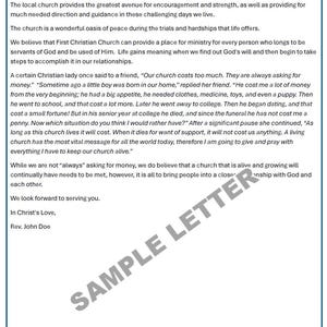 1200+ Church Letter Templates: Editable Ministry Letters (digital ...