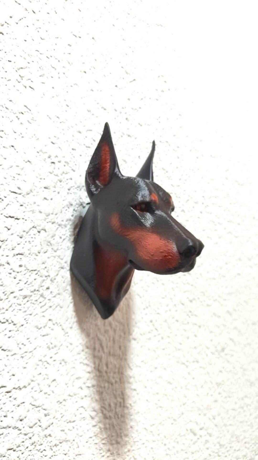 Doberman Dog Head Wall Mount 3d Printing Stl File, Dog Head, Pets ...