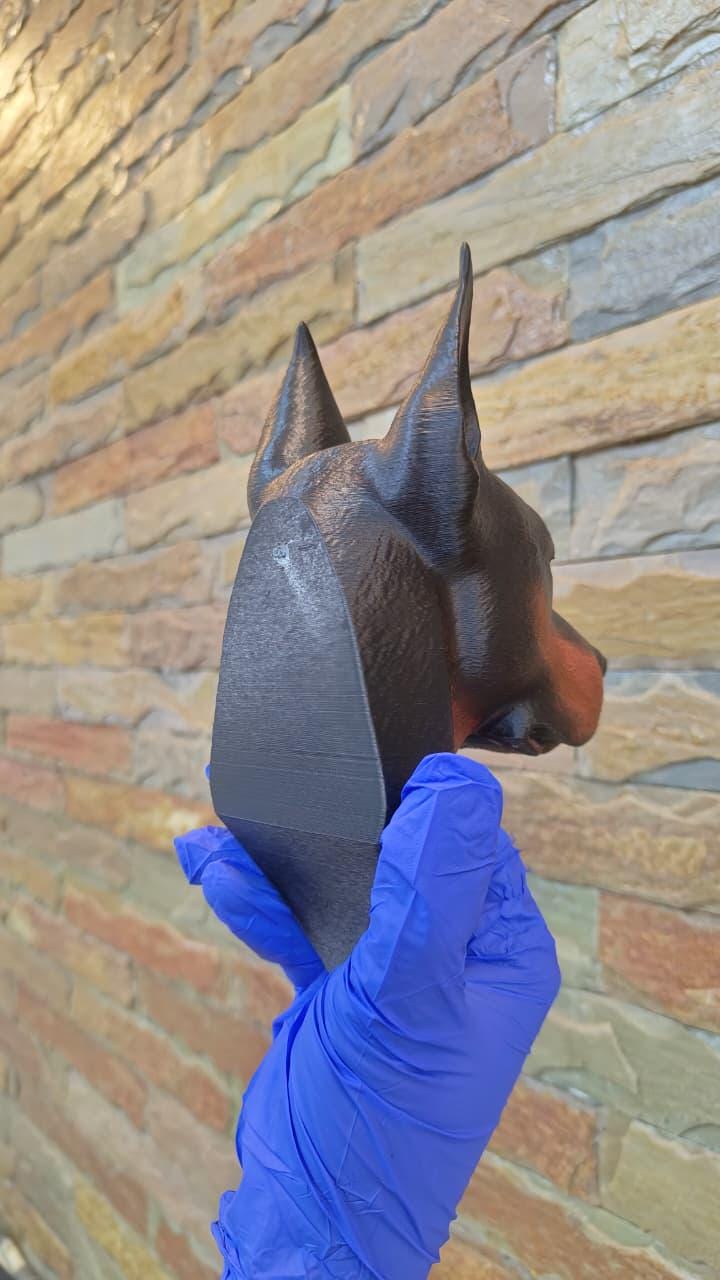 Doberman Dog Head Wall Mount 3d Printing Stl File, Dog Head, Pets ...