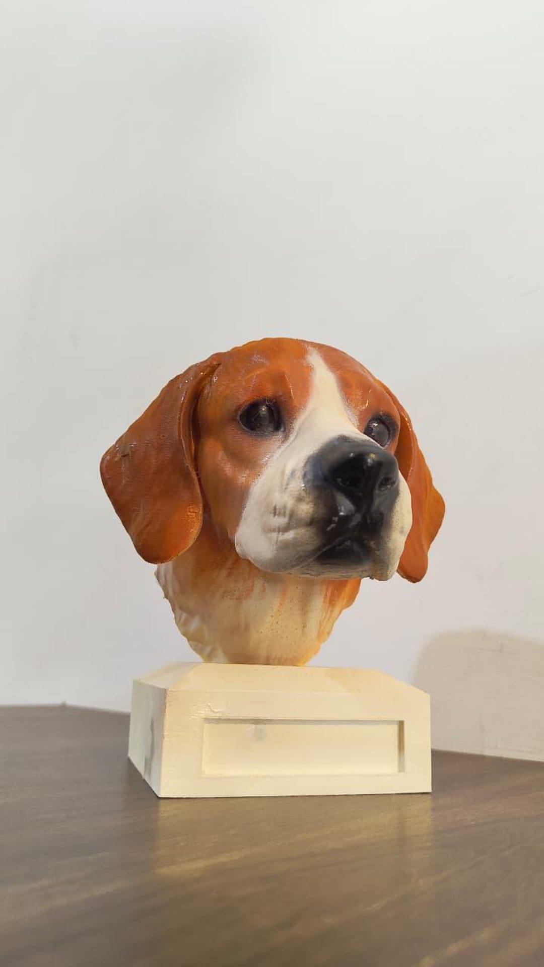 Beagle Dog Head Memorial Bust Statue3d Printing Stl File, Dog Head ...