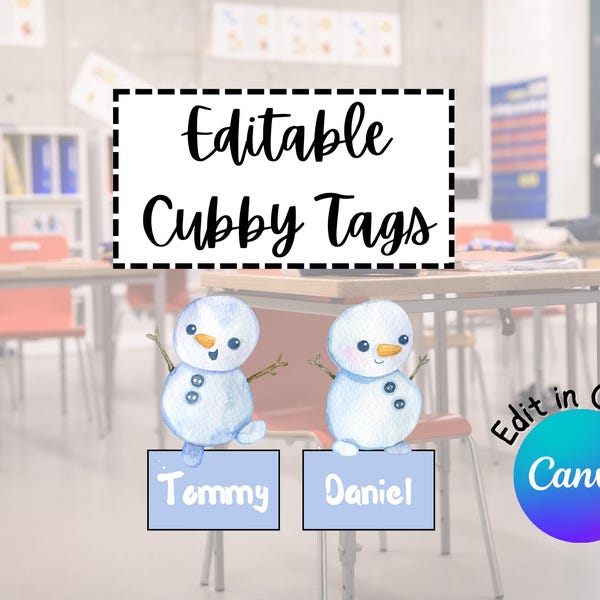 Cubby Labels - Etsy