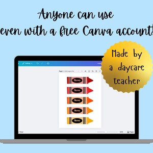 Editable Crayon Cubby Tags: Printable Classroom Labels (canva Template ...