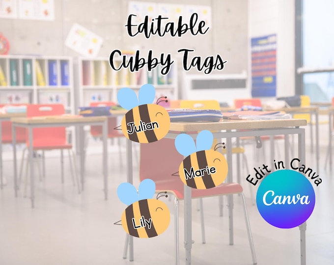 Retro Frog Printable for Kids, Cubby Tags, Editable Name Tags, Editable ...