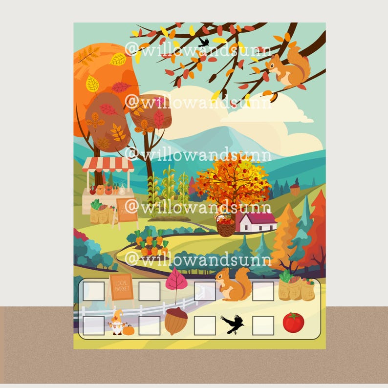 Fall I Spy Activity: Autumn Worksheet Bundle for Kids (printable PDF ...