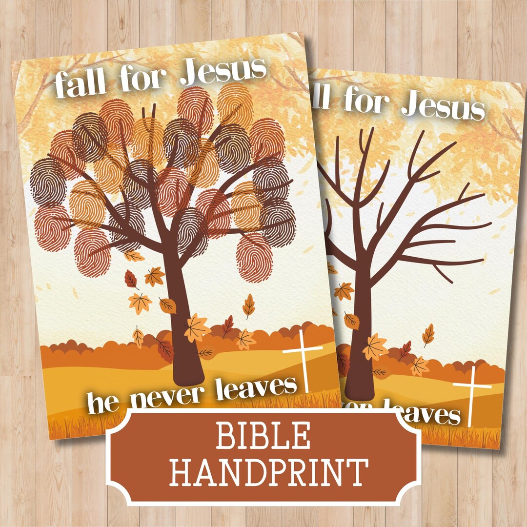 Autumn Bible Preschool Handprint Craft (PDF Printable) - Etsy UK