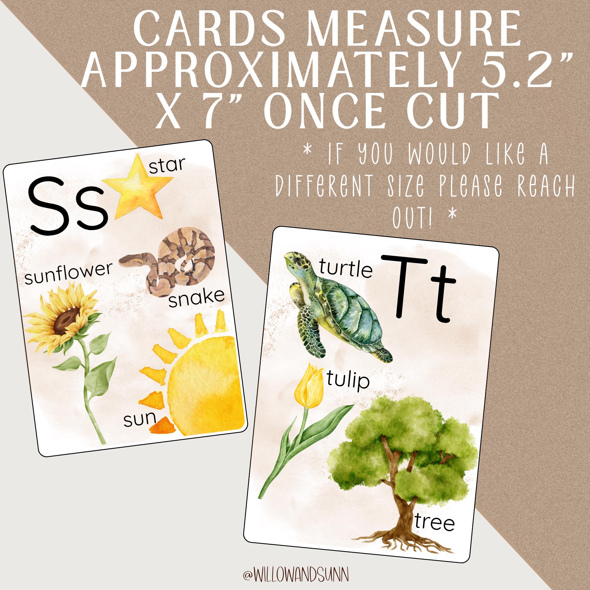 Nature ABC Flashcards: Montessori Homeschool Printable (PDF Download ...