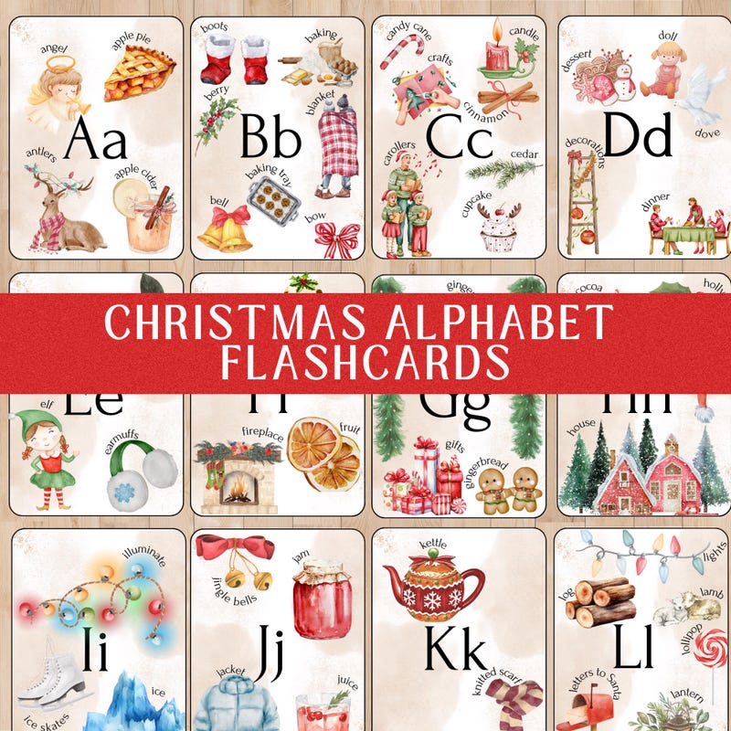Alphabet Flashcards - Etsy