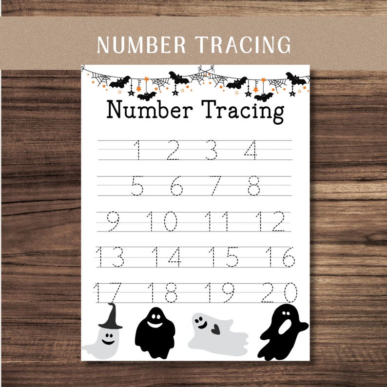 Halloween Preschool Mini Packet: Tracing (PDF Printable) - Etsy