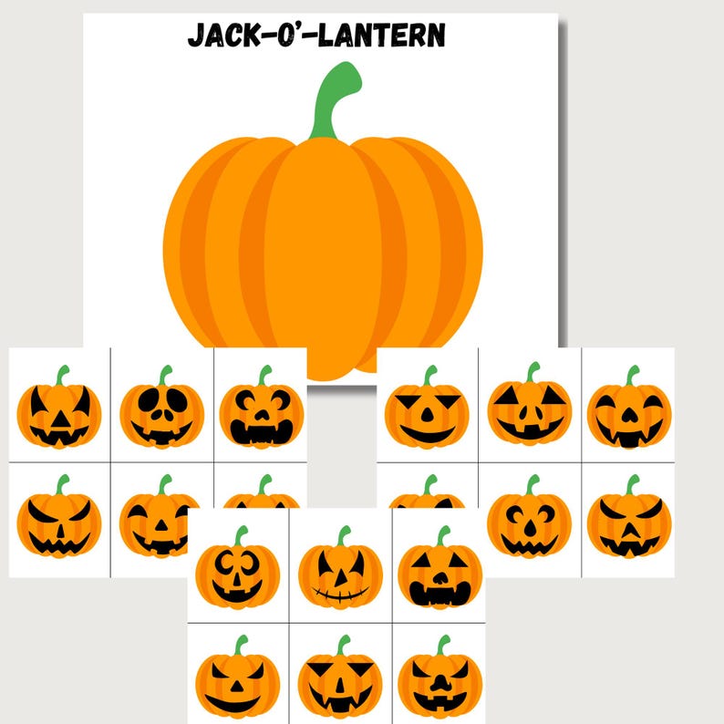 Jack-o'-lantern Craft Activity for Preschool, Kindergarten, Classrooms ...