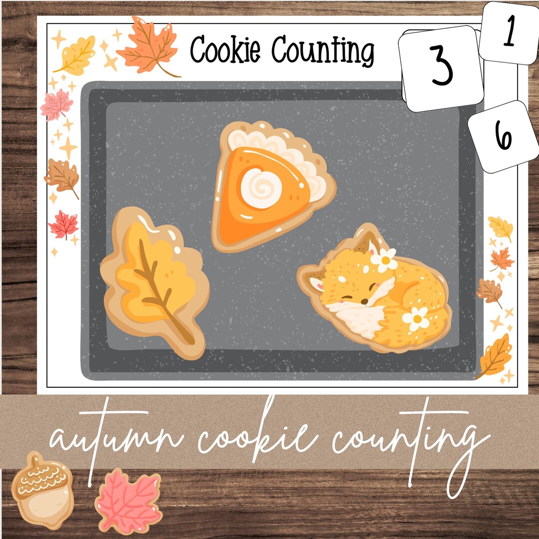 Autumn Counting Activity for Toddlers and Preschool | Number ...