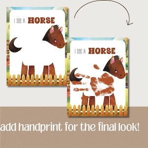 Farm Animal Handprint Art Bundle: Toddler Keepsake Craft (PDF Download ...