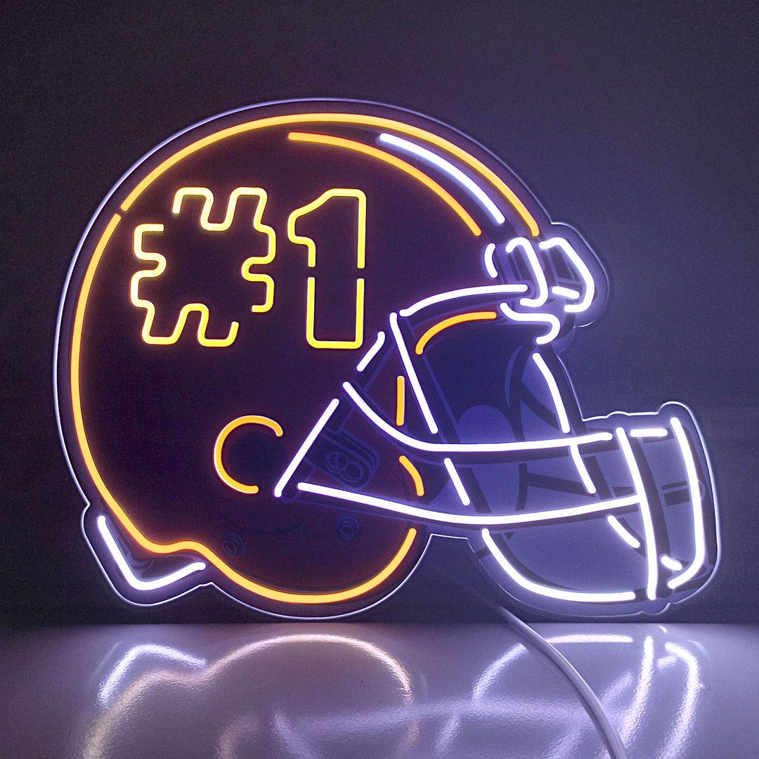 Cleveland Browns LED Light Sign - Football Team Light Box, Desktop Wall ...