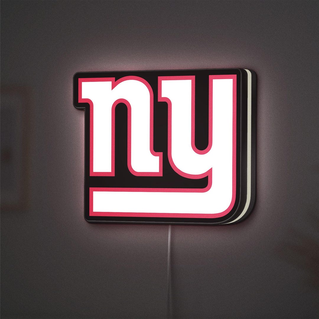 New York Giants LED Light Sign, Custom UV Printed Acrylic Team Sign ...