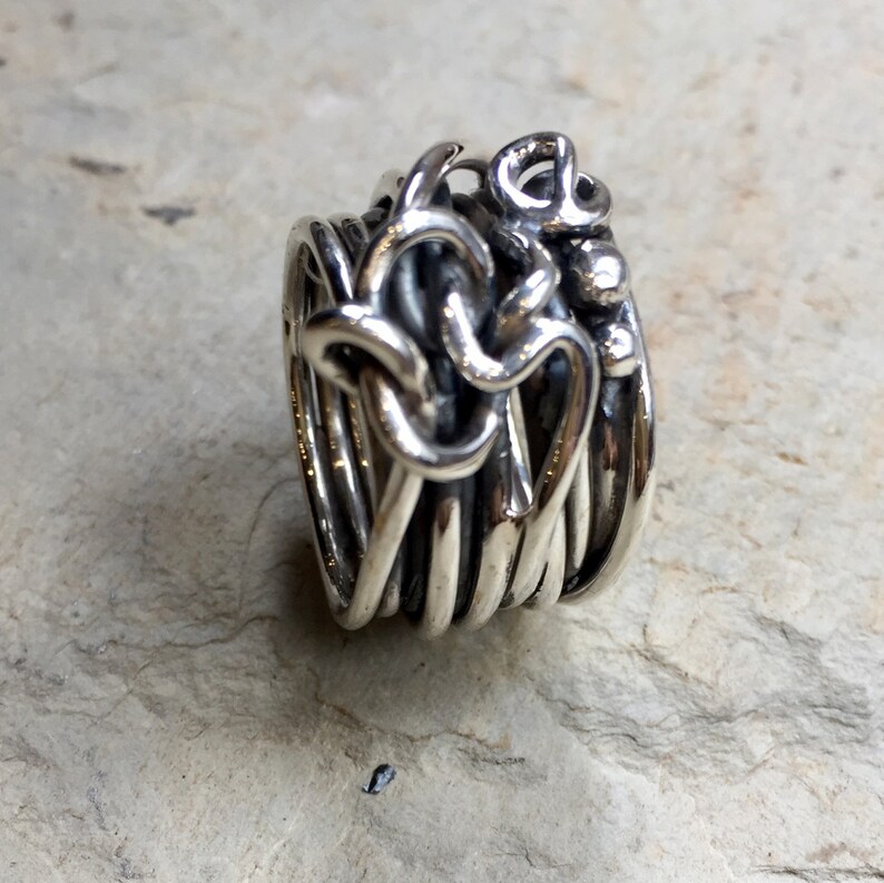Sterling Silver Wrapped Ring, Sterling Silver Band, Sterling Silver ...