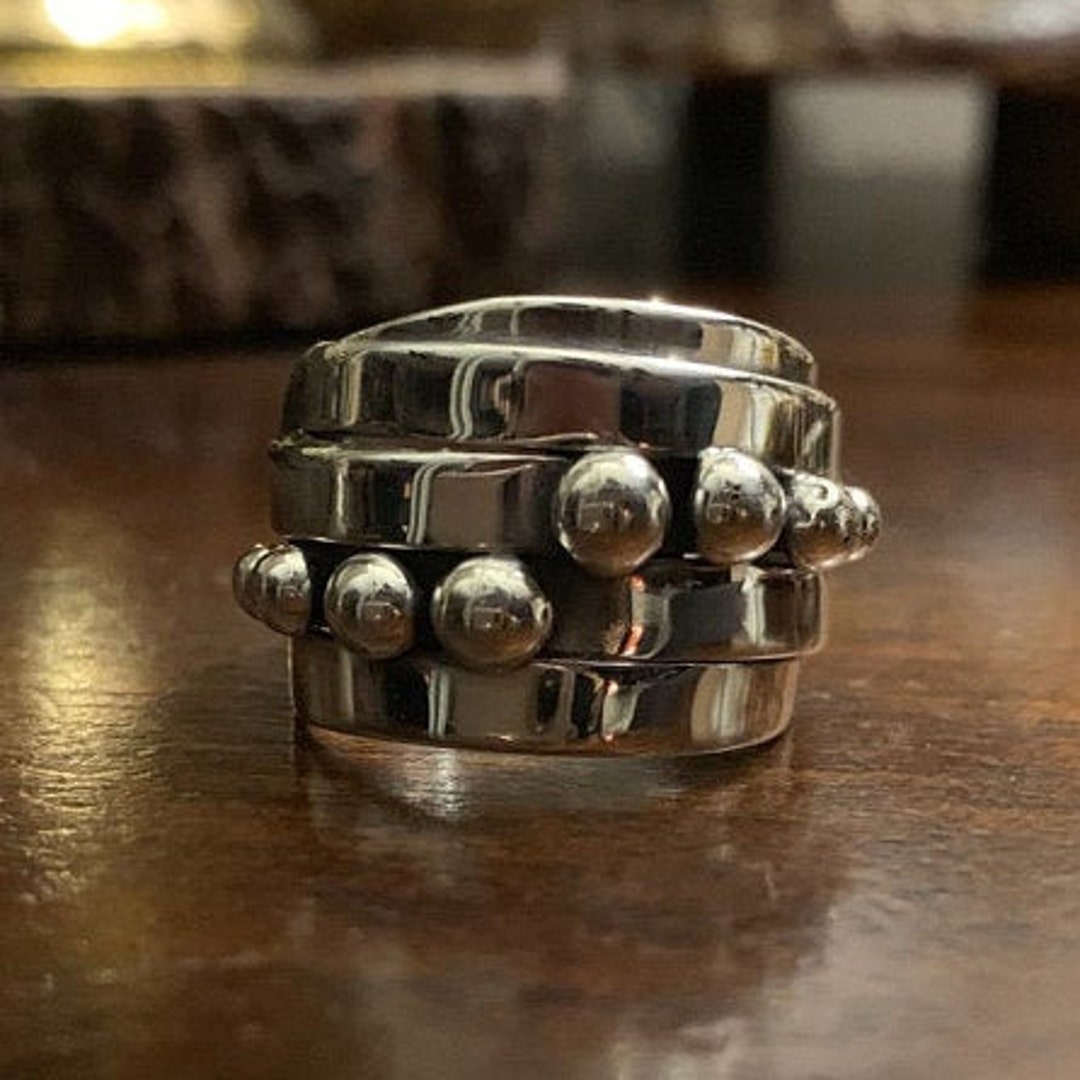 Sterling Silver Wire Wrap Balls Ring #316 - Etsy