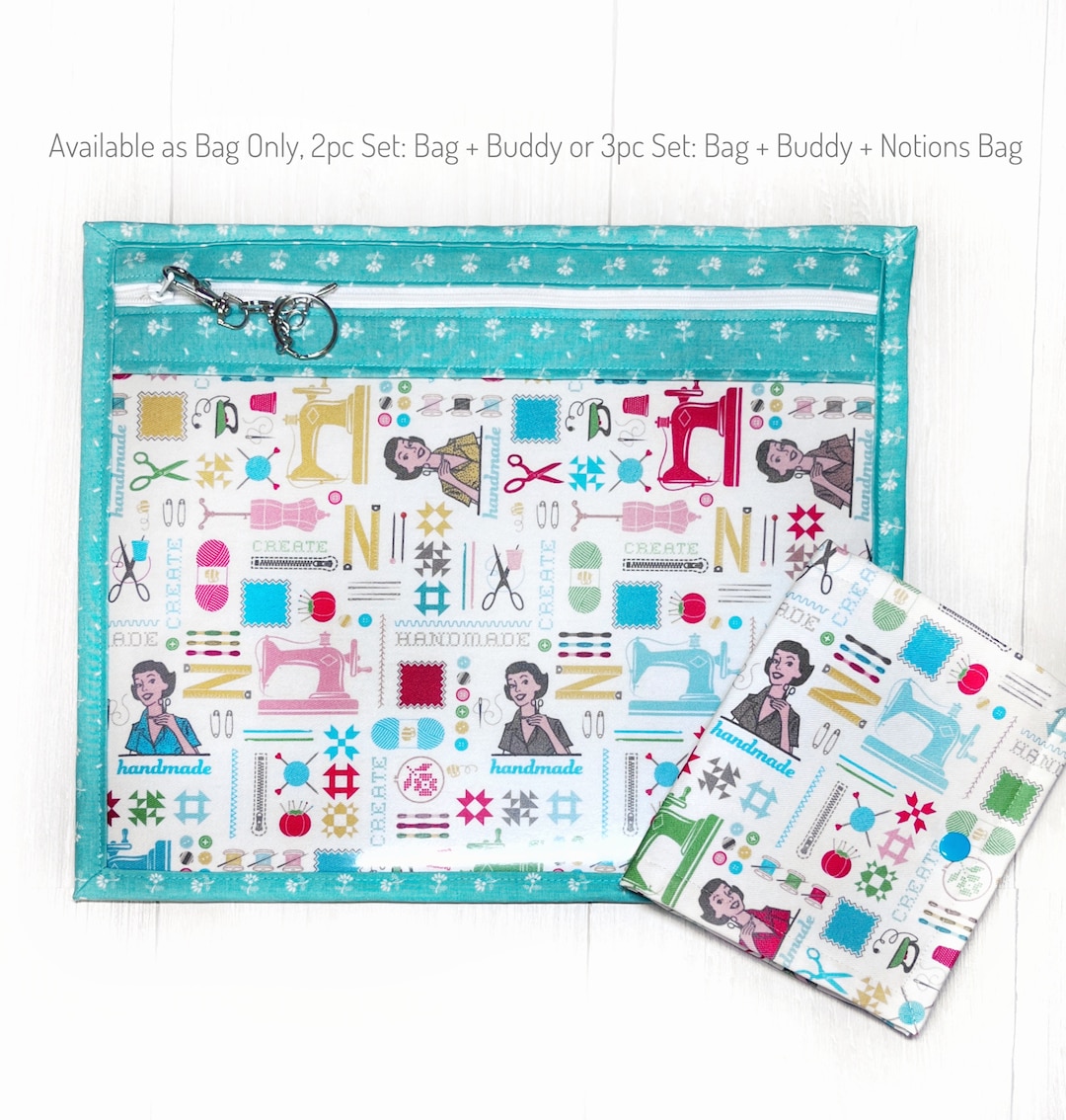 Cross Stitch Project Bag, Using Lori Holt's My Happy Place Fabric ...