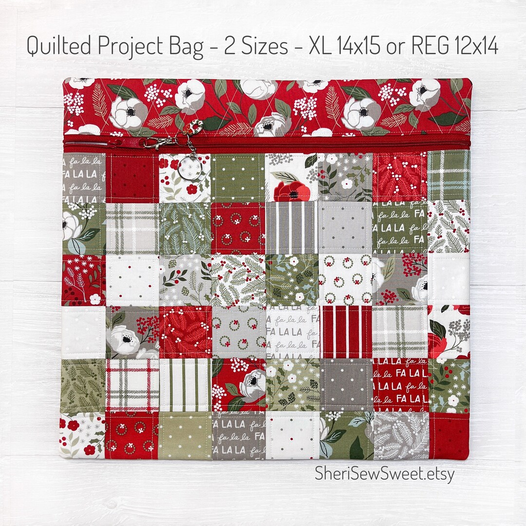 Christmas Project Bag With Christmas Eve Fabric From Lella Boutique ...