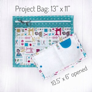 Cross Stitch Project Bag, Using Lori Holt's My Happy Place Fabric ...