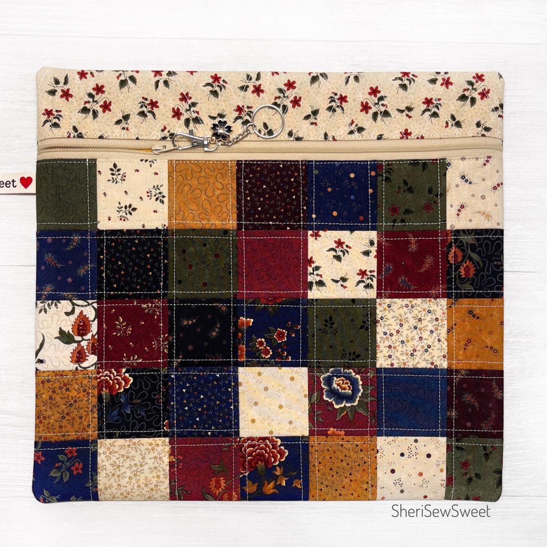 Cross Stitch Project Bag W/prairie Dream Fabric by Kansas Troubles, Primitive Traditional ...