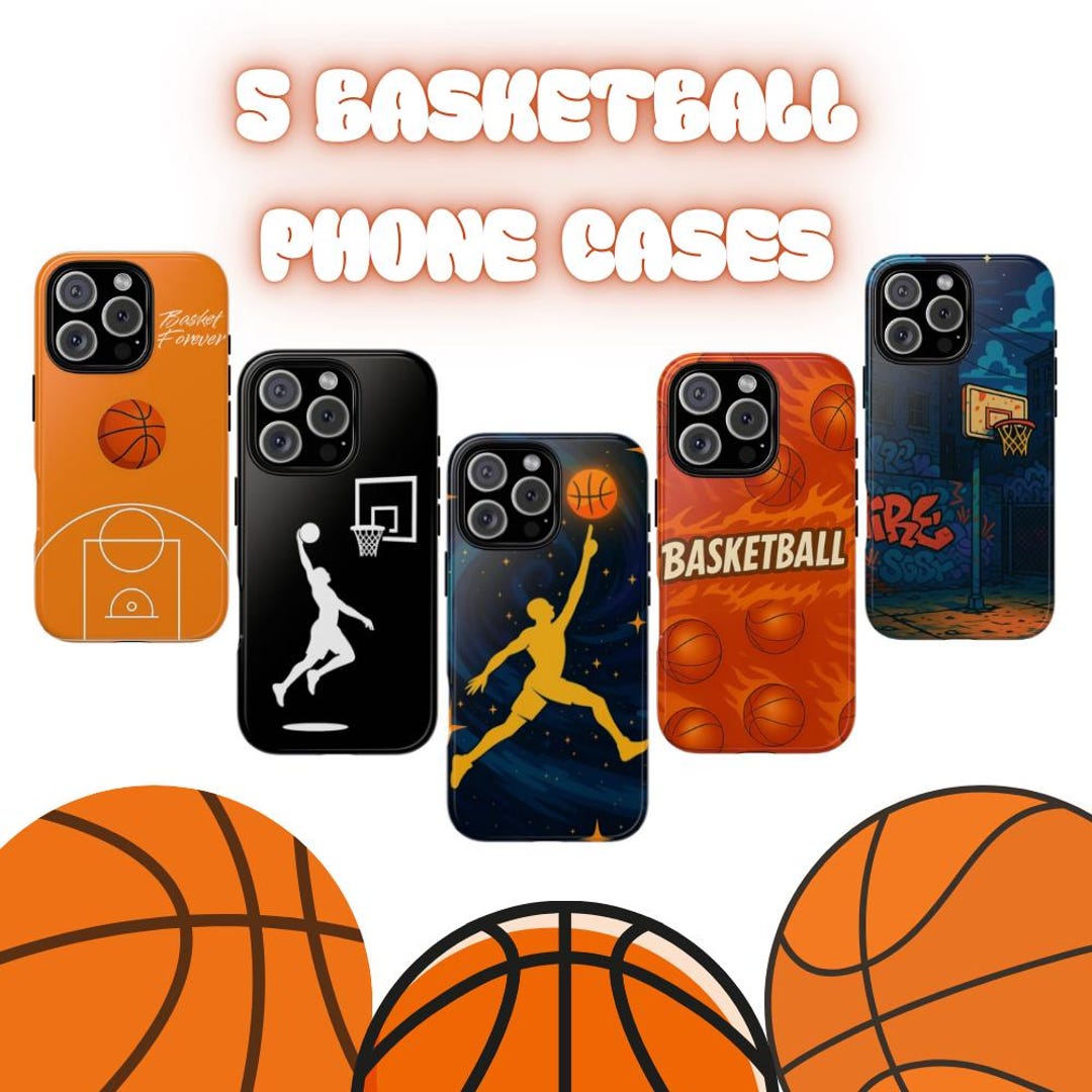 Custom Basketball Phone Case: 3D Wrap, Shock-absorbing, Sports Gift - Etsy