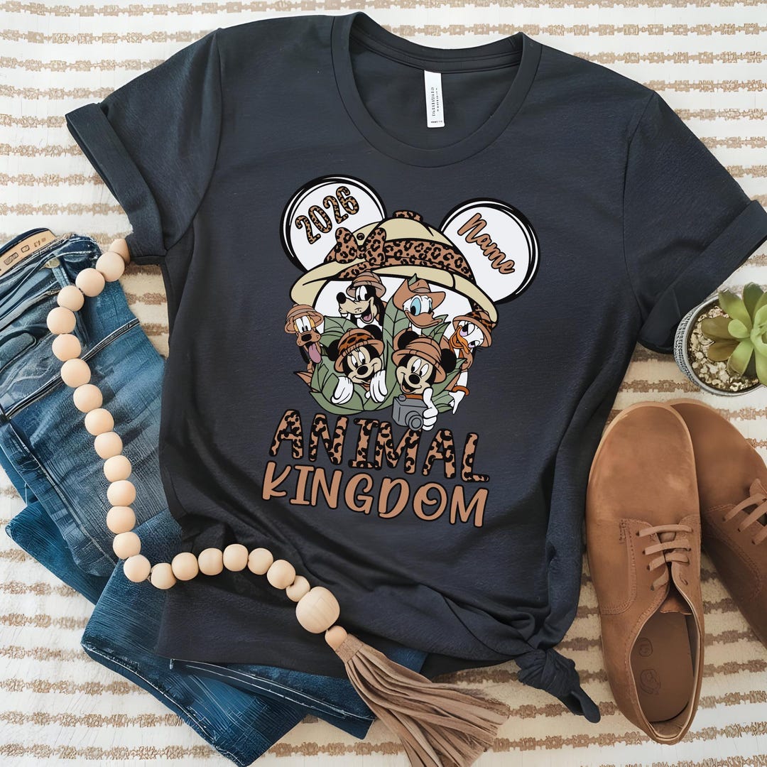 Disney Animal Kingdom 2026 Custom DTF Transfer Ready to Press, Safari ...